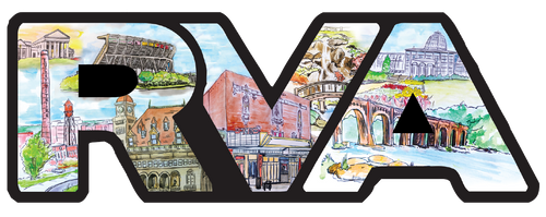 RVA(Richmond, Virginia) Landmarks Sticker | Caricatures by Matt