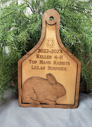 Livestock Rabbit Award Layered Ear Tag | CVC Mobile App