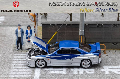 Skyline GT-R (R33) Fast & Furious Blue Livery with Open-Hood | Sipokaz Mart
