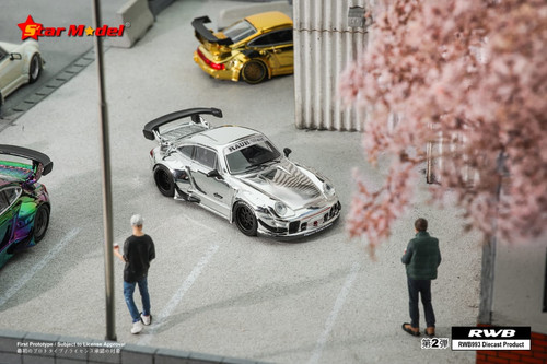 RWB 993 GT Wing Chrome Silver | Sipokaz Mart