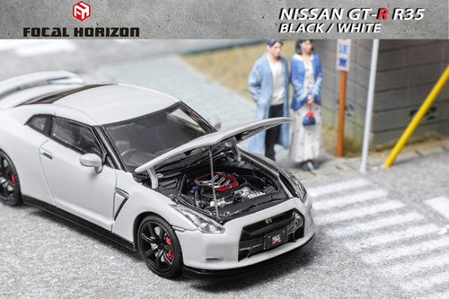 Nissan Skyline GT-R (R35) White with Open-Hood | Sipokaz Mart