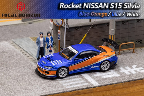 Silvia S15 Pandem Rocket Bunny Blue Orange FNF Livery | Sipokaz Mart