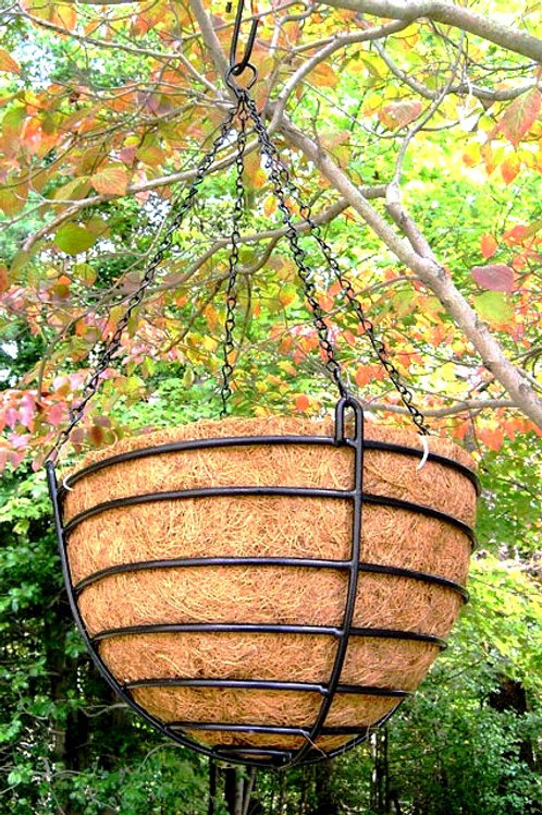 Wrought Iron Hanging Baskets with Coco Liner | WindowGardensDirect