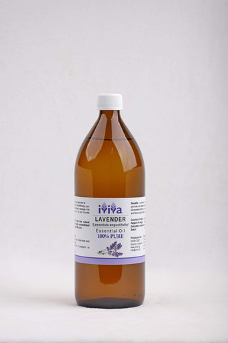 1 Litre Lavender Oil in Dark Glass Bottle | Iviva