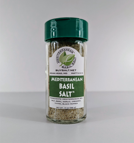 Mediterranean Basil Salt™ Bottles and Refill Bags | Mediterranean Basil