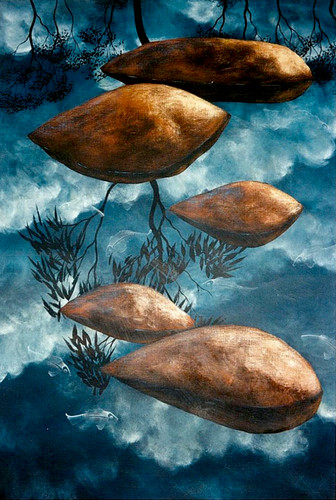 LIN ONUS - FISH AND ROCKS | Art Leven