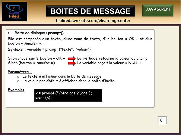 JAVASCRIPT | elearning-center