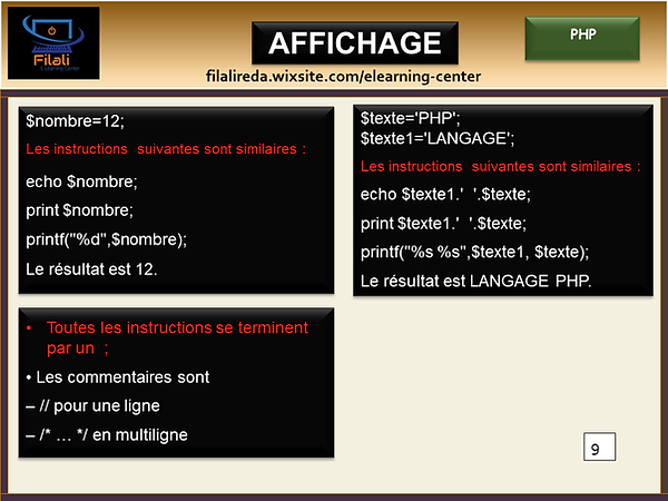PHP | elearning-center
