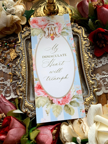 My Immaculate Heart will Triumph Catholic Bookmarks (4 pack ...