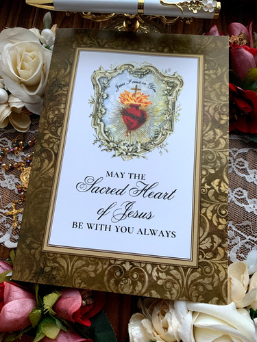 Sacred Heart of Jesus Catholic Greeting Card (5x7) | CatholicPrintPress