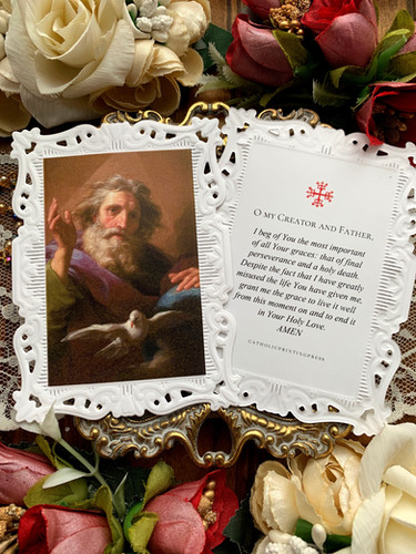 Grace of a Holy Death Prayer baroque paper lace holy card ...