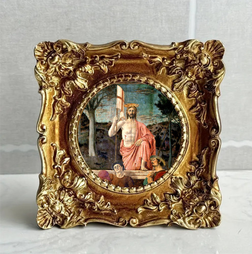 Resurrected Christ Easter Square Baroque Framed Catholic Art ...