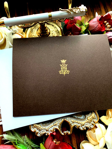 2 Pack Carmelite Brown Auspice Letterpress Catholic Note Cards ...