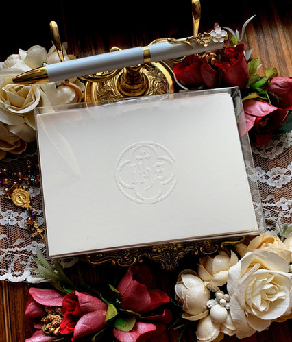 A1 IHS Letterpress Embossed Catholic Note Cards Box Set ...