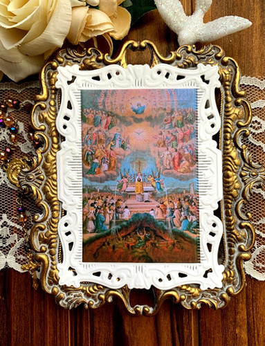 Custom Ordination Holy Mass paper lace holy cards | CatholicPrintPress