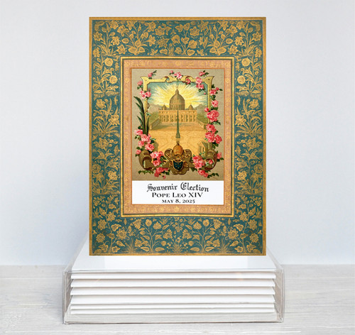 Souvenir Election Pope Leo XIV Catholic Greeting Card Box Set ...