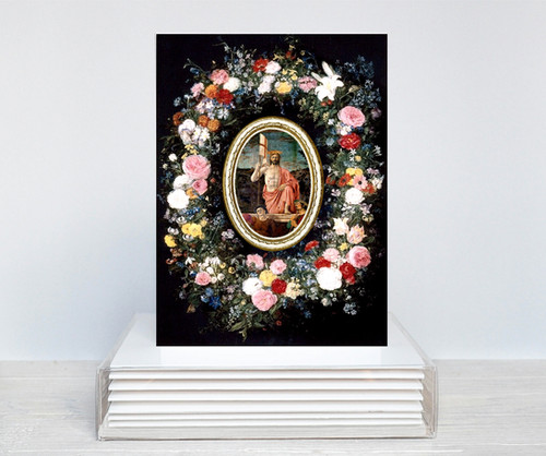 Resurrection in a Garland Easter Catholic Greeting Card Box Set ...