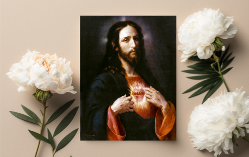 Sacred Heart of Jesus (Ponce) Baroque Catholic Print | CatholicPrintPress