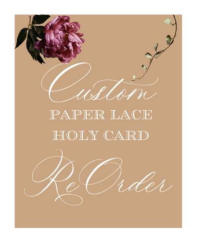Custom Paper Lace Holy Card Reorder | CatholicPrintPress