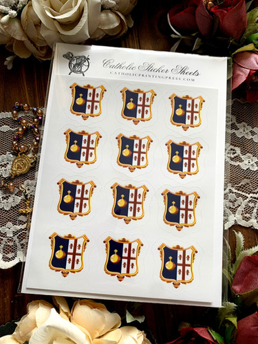 ICKSP Sticker Sheet | CatholicPrintPress