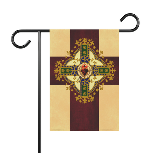 Sacred Heart Catholic Garden Flag | CatholicPrintPress
