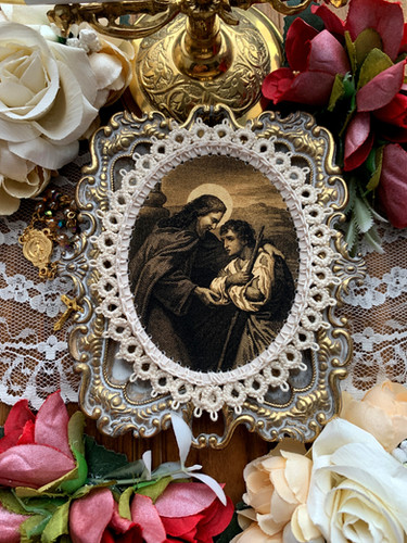 Men’s Act of Hope fabric lace holy card detente | CatholicPrintPress