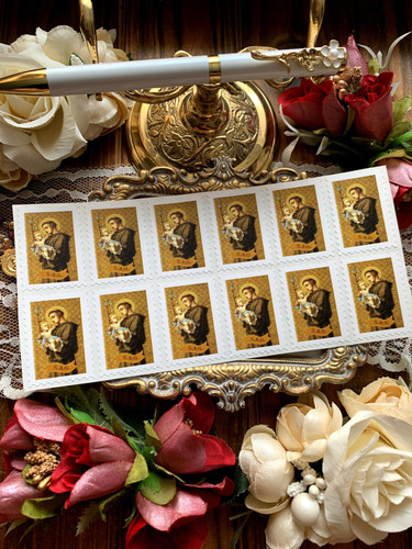 SAG Saint Anthony Guide Sticker Stamps | CatholicPrintPress