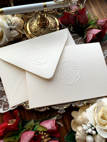 LUX IHS Embossed Catholic Greeting Cards | CatholicPrintPress