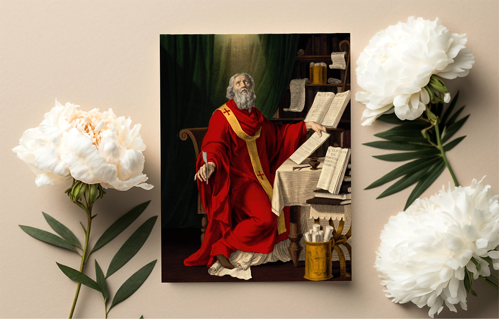 Saint Cyprian of Carthage Baroque Catholic Art Print | CatholicPrintPress