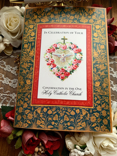 Confirmation Catholic Greeting Card (Floral Holy Spirit ...