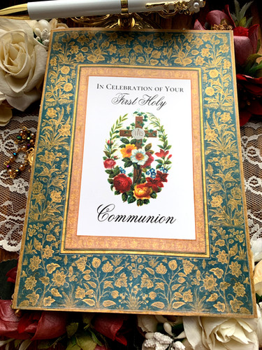 First Communion Catholic Greeting Card | CatholicPrintPress