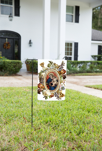 Virgin of The Grapes Catholic Garden Flag | CatholicPrintPress