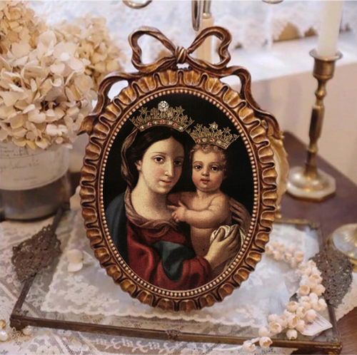 My Mother My Confidence Bow Framed Catholic Art | CatholicPrintPress