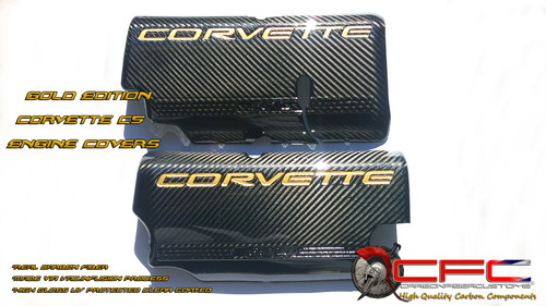Corvette C5 Carbon Fiber Engine Covers | carbonfibercustoms