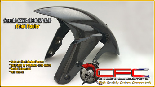 Suzuki GSXR 1000 K9 K10+ Carbon Fiber Front Fender | carbonfibercustoms