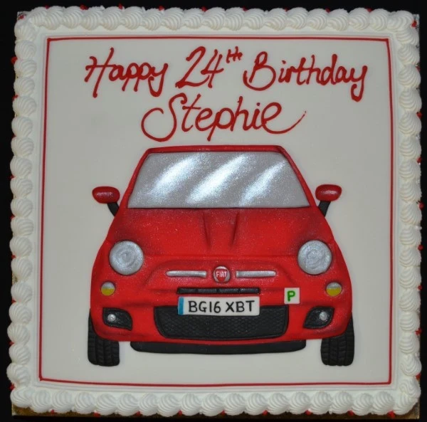 FIAT 500 FRONT ON SQ | The Cake Artists