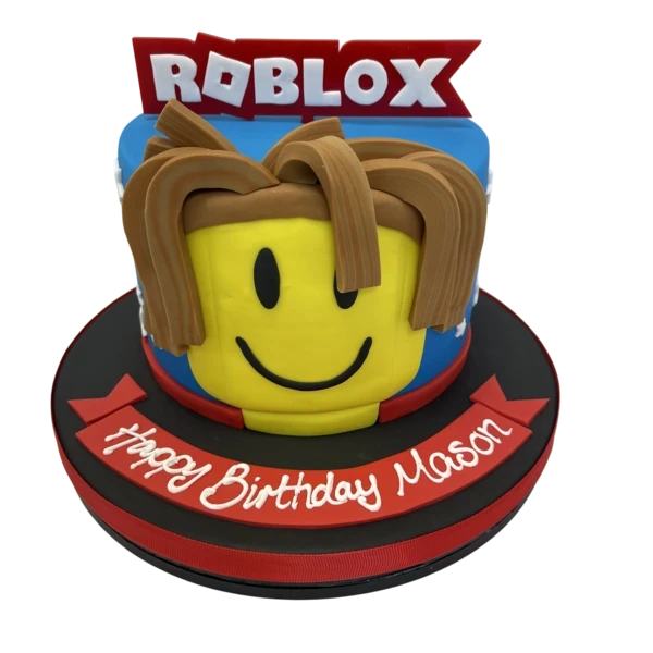 Custom Roblox Birthday Cake Bespoke Themed Celebration Cake UK ...