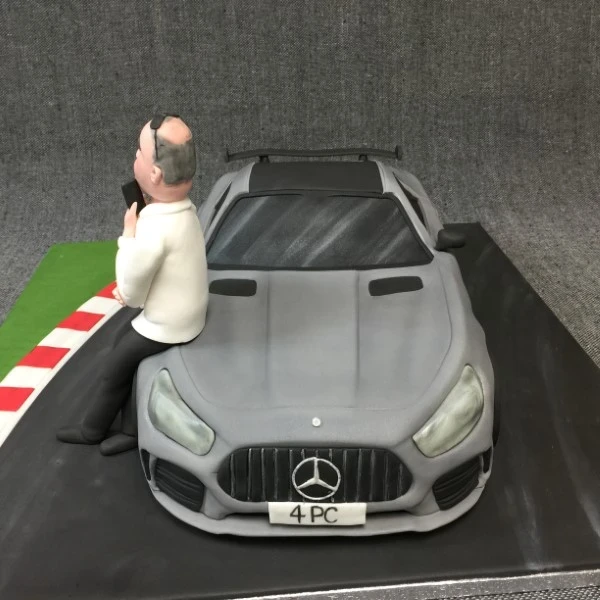 Custom MERC AMG GT Front Cake Bespoke Birthday Car Design Celebration ...