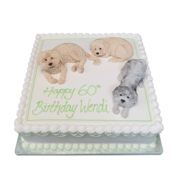 Custom Dogs Birthday Cake Bespoke Celebration Cake for Dog Lovers ...