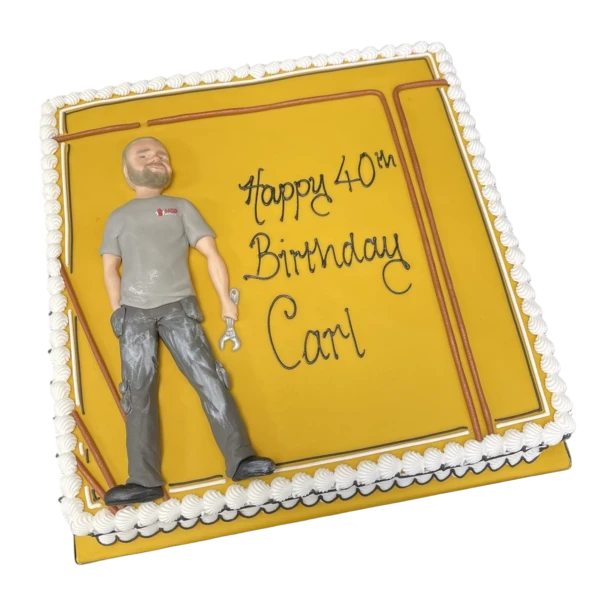 Custom Gas Engineer and Plumber Celebration Cake – Bespoke Birthday ...