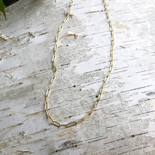 Gold Filled Paperclip Layering Chain, Gold Filled Chain | WoodsandWillow