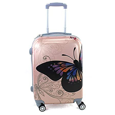 Maleta De Cabina Mariposa Champan 8 Ruedas Giratorias AzulPuro maleta-de-cabina-mariposa-champan-8-ruedas-giratorias-azulpuro