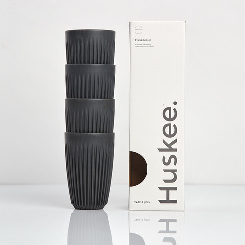 12oz HuskeeCup 4-pack - Charcoal | HUSK UK