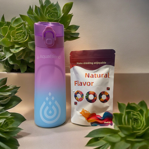 Blue/Purple Gradient - AquaBlend drink Bottle 750mls. | Aquablend