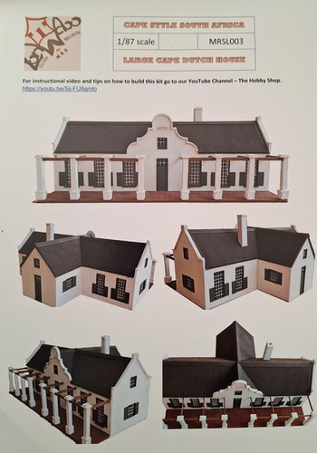 Large Cape Dutch House | Thunderbolt Models