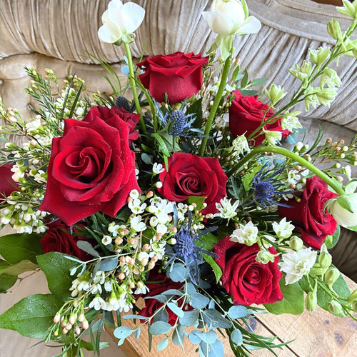 Classic Dozen Red Rose Bouquet | petalsandmoss