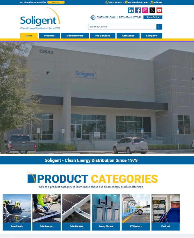 Clean Energy at Your Fingertips: Soligent's Website Redesign Prioritizes You