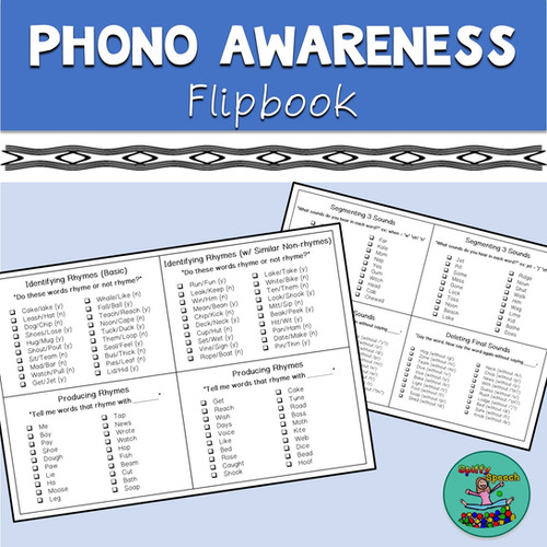 Phonological Awareness Flipbook | Spiffy Speech
