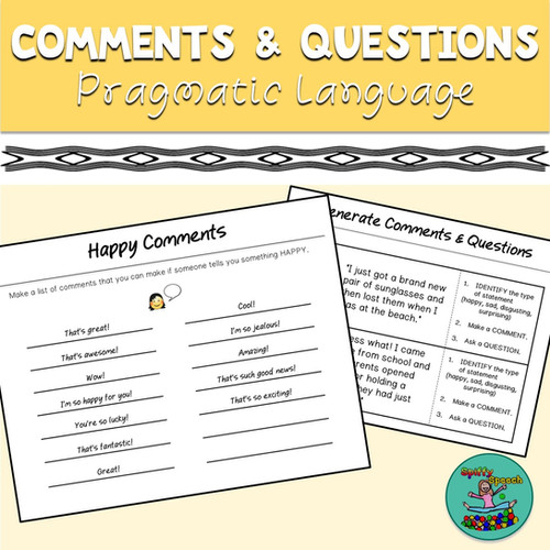 Comments and Questions | Spiffy Speech