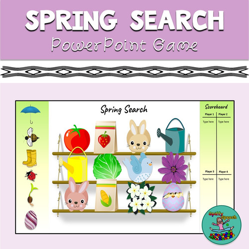 Spring Search - PowerPoint & Boom Game | Spiffy Speech